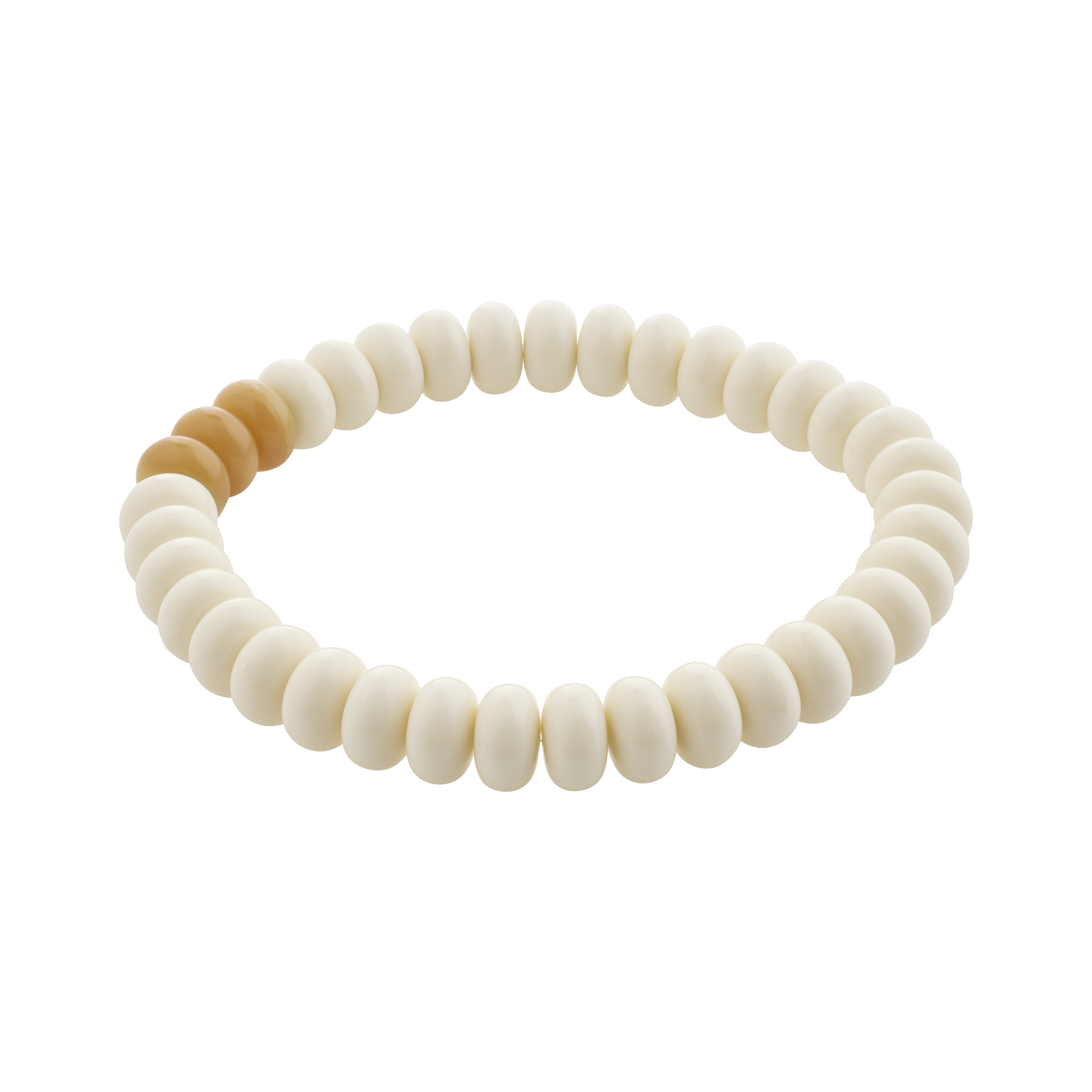 PILGRIM ECLIPSE ankle chain white