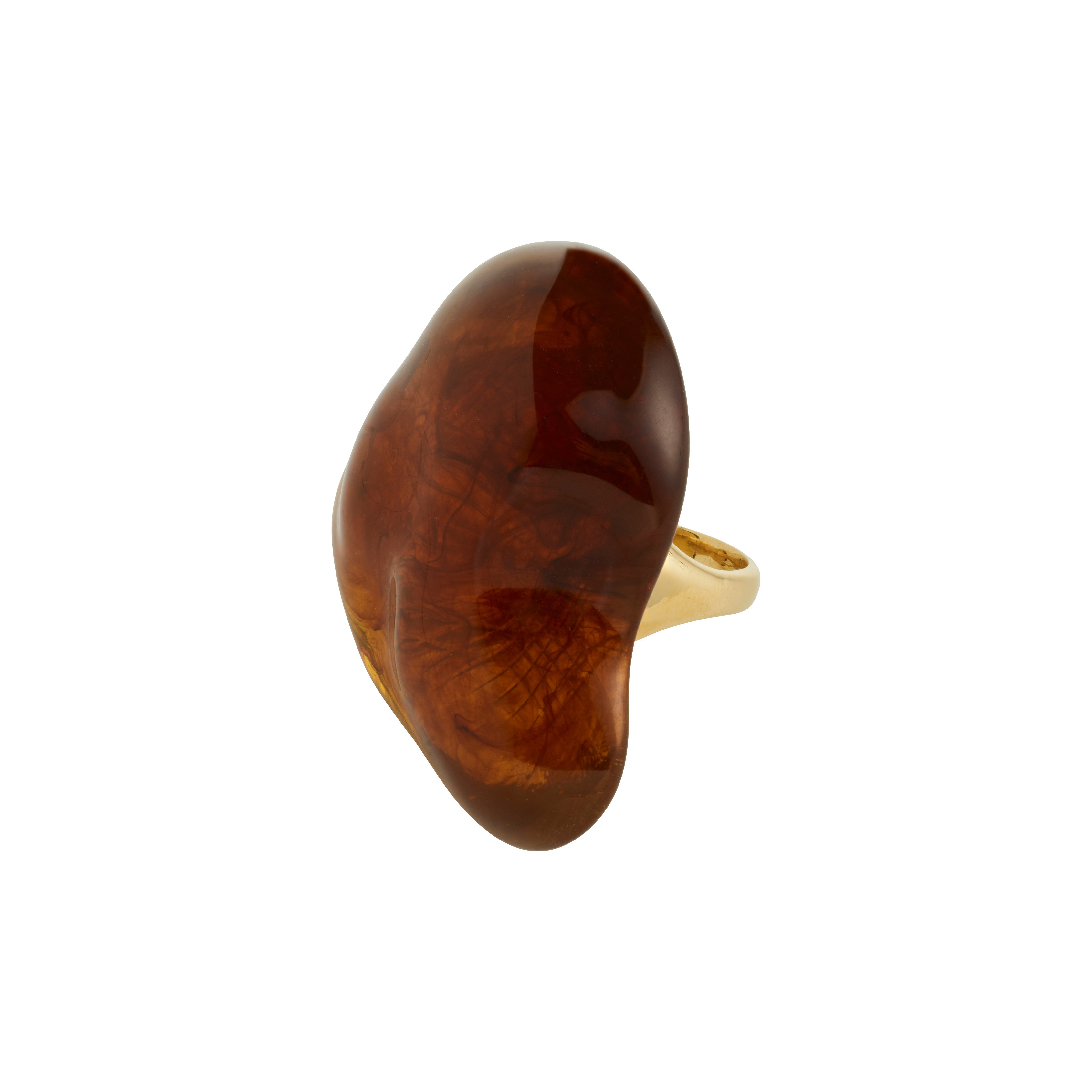 PILGRIM LIAN ring brown/